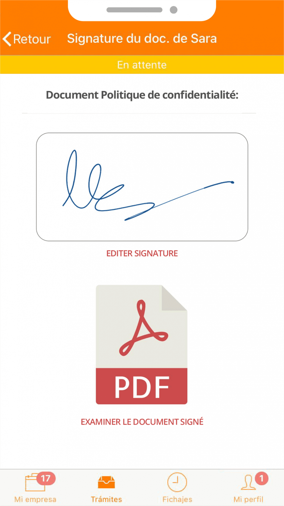 Vérification de documents signature électronique avancée